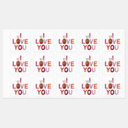 Eric Carle | Caterpillar I Love You Labels | Zazzle