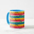 Eric Carle | Caterpillar Rainbow Stripe Pattern Mug | Zazzle