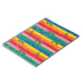 Eric Carle | Caterpillar Rainbow Stripe Pattern Notebook | Zazzle
