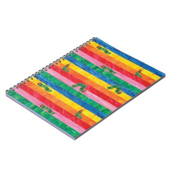 Eric Carle | Caterpillar Rainbow Stripe Pattern Notebook | Zazzle
