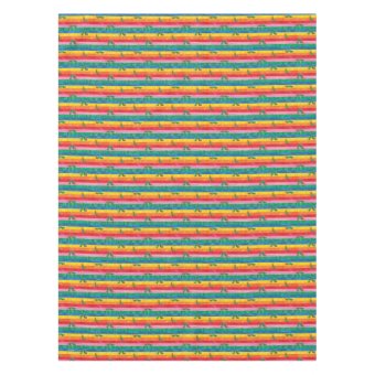 Eric Carle | Caterpillar Rainbow Stripe Pattern Tablecloth | Zazzle