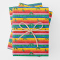 Eric Carle | Caterpillar Rainbow Stripe Pattern Wrapping Paper Sheets ...