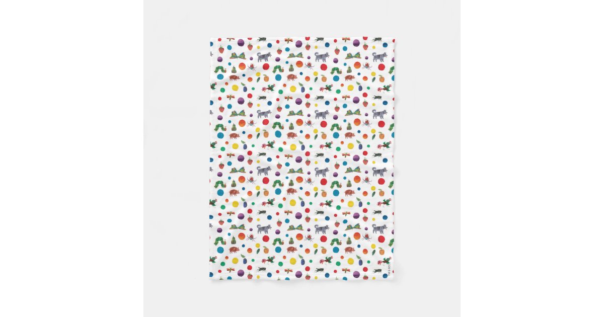 Eric Carle | Eric Carle Animals Pattern Fleece Blanket | Zazzle