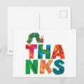 Eric Carle | Thanks Caterpillar Postcard | Zazzle