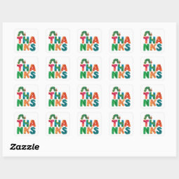 Eric Carle | Thanks Caterpillar Square Sticker | Zazzle