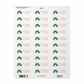 Eric Carle | The Very Hungry Caterpillar Label | Zazzle