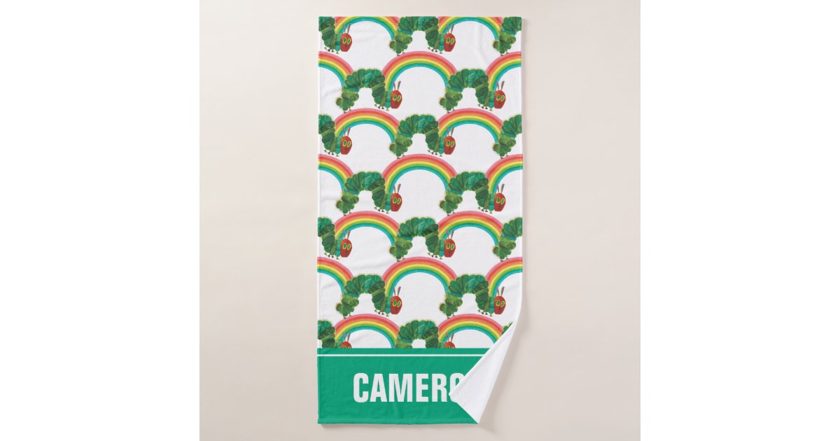 Eric Carle | The Very Hungry Caterpillar Pattern Bath Towel Set | Zazzle