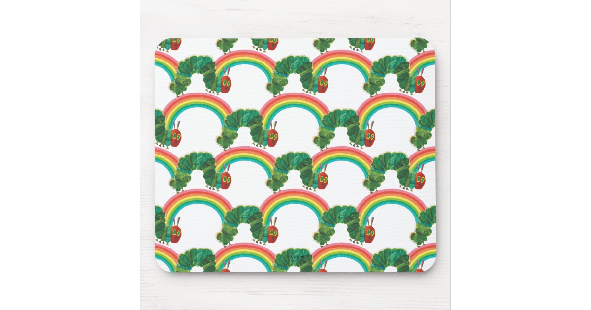 Eric Carle The Very Hungry Caterpillar Pattern Mouse Pad | Zazzle