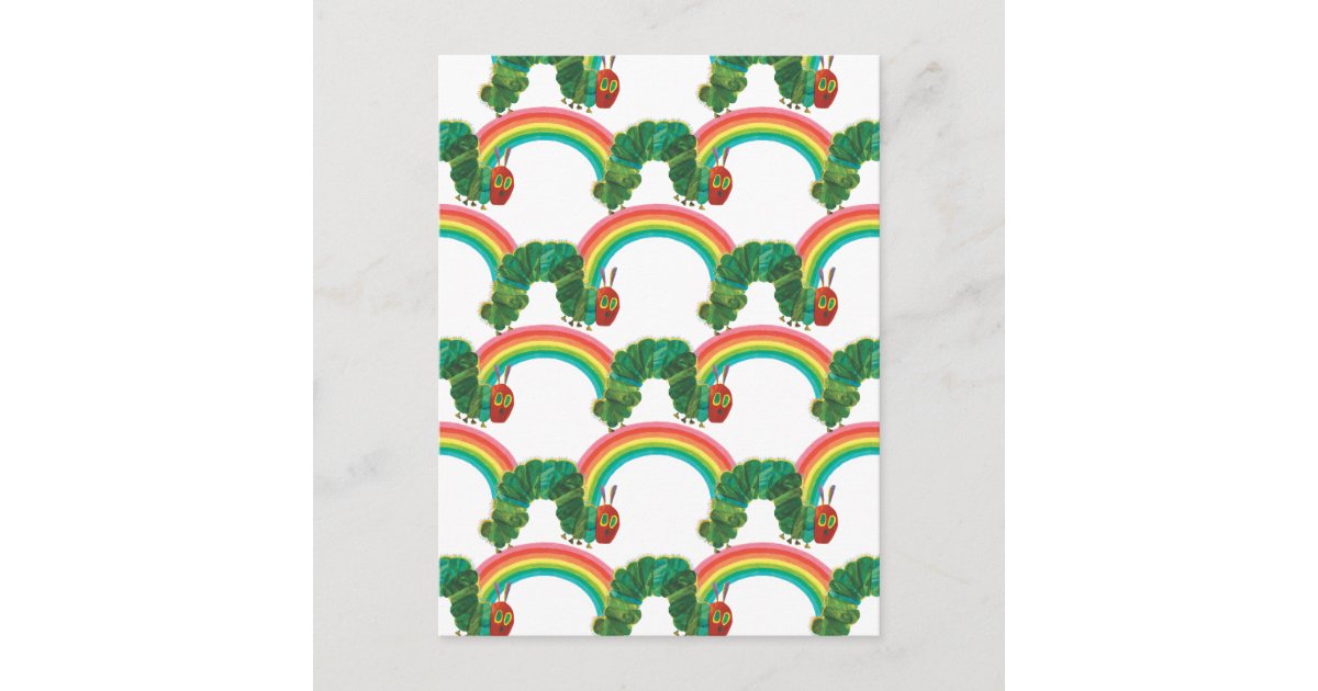 Eric Carle | The Very Hungry Caterpillar Pattern Postcard | Zazzle