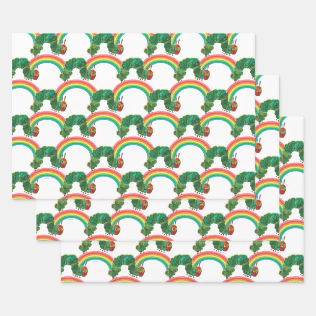 Eric Carle | The Very Hungry Caterpillar Pattern Wrapping Paper Sheets ...