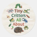 Eric Carle | Tiny Critters All About Classic Round Sticker | Zazzle