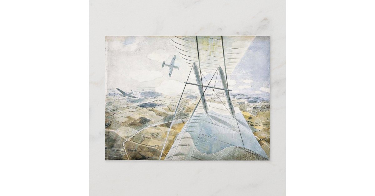 Eric Ravilious - RAF Hurricanes in Flight, Postcard | Zazzle