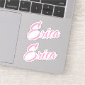 Erica Decorative Name in Pink x2 Sticker | Zazzle