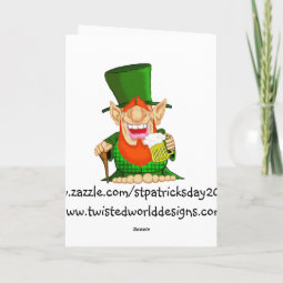 Erin Go Bragh Less Card | Zazzle