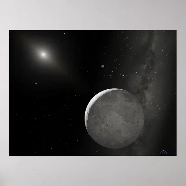 Eris (Xena) and Its moon Dysnomia Poster | Zazzle