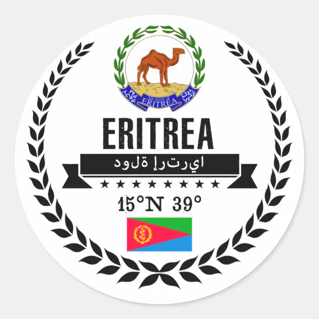 Eritrea Classic Round Sticker | Zazzle