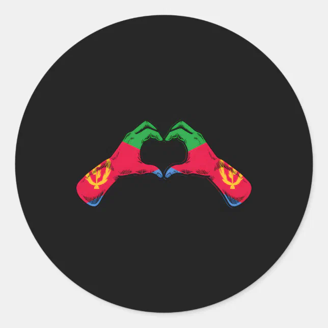 Eritrea Flag Eritrean He Classic Round Sticker | Zazzle