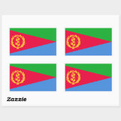 Eritrean Flag, Flag of Eritrea Rectangular Sticker | Zazzle