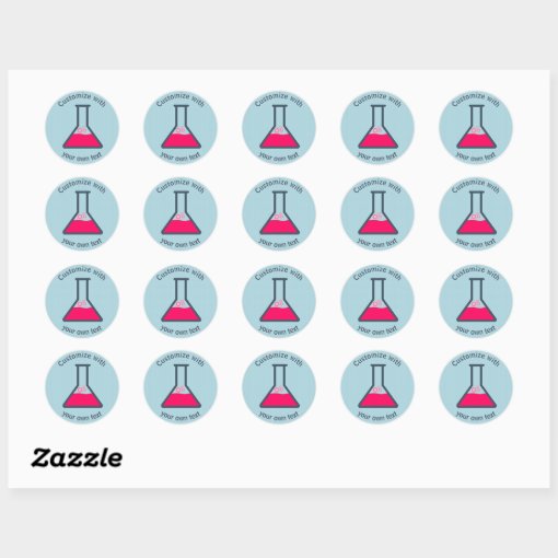 Erlenmeyer Flask Classic Round Sticker | Zazzle
