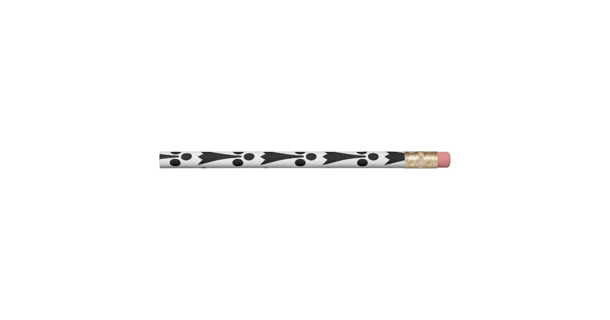 Ermine Pattern, Medieval Pattern, Black on White Pencil | Zazzle