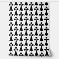 Ermine Pattern, Medieval Pattern, Black on White Wallpaper | Zazzle