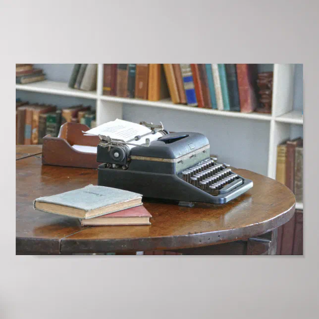Ernest Hemingway's Typewriter, Key West Poster | Zazzle