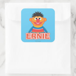 Ernie Classic Style Square Sticker | Zazzle