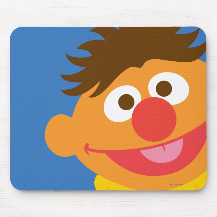 Ernie Face Mouse Pad | Zazzle