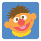 Ernie Face Square Sticker | Zazzle