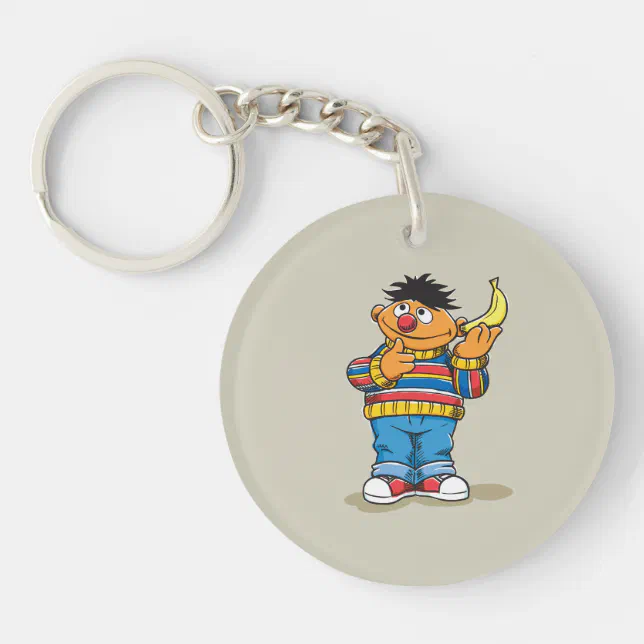 Ernie's Bananas Keychain | Zazzle
