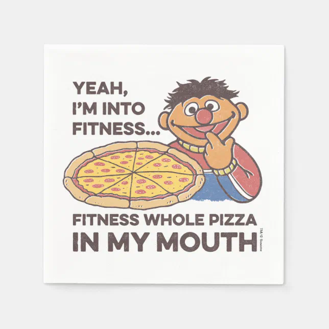ErnieYeah, I'm into Fitness Napkins | Zazzle