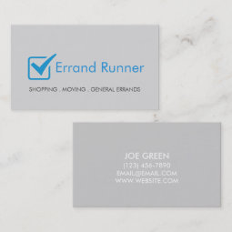 Errand Runner Business Card | Zazzle