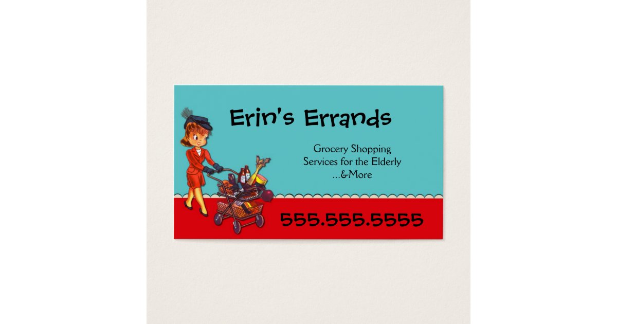 Errand Services Business Card | Zazzle.com