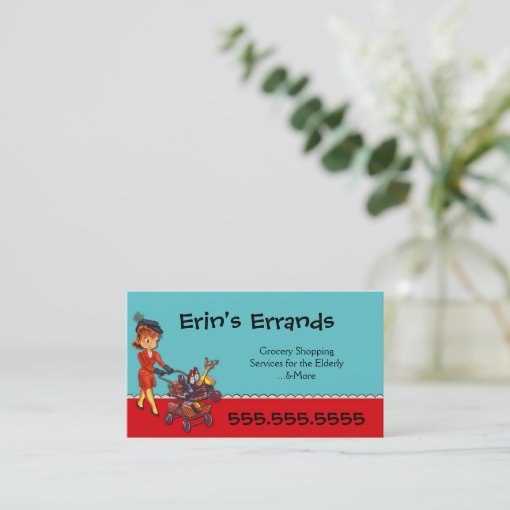 Errand Services Business Card | Zazzle