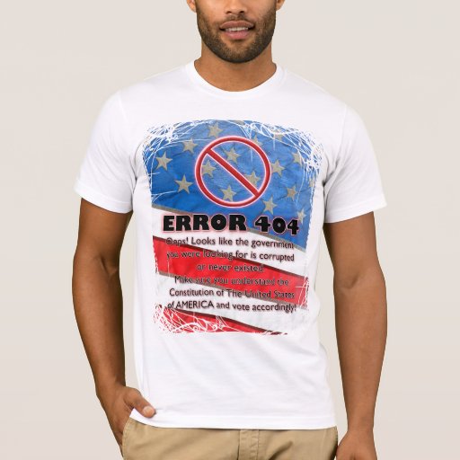 ERROR 404 T-Shirt | Zazzle