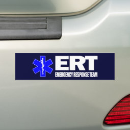ERT -Emergency Response Team Bumper Sticker | Zazzle