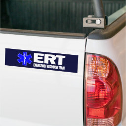 ERT -Emergency Response Team Bumper Sticker | Zazzle