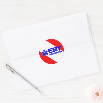ERT -Emergency Response Team Classic Round Sticker | Zazzle