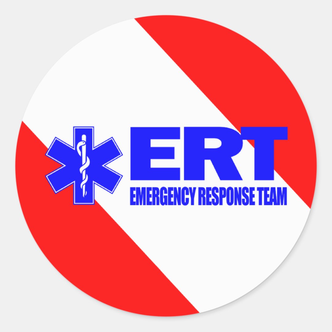 ERT -Emergency Response Team Classic Round Sticker | Zazzle