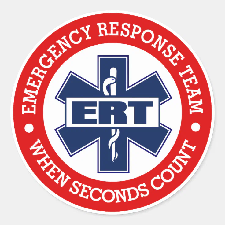 ERT Emergency Response Team Classic Round Sticker | Zazzle