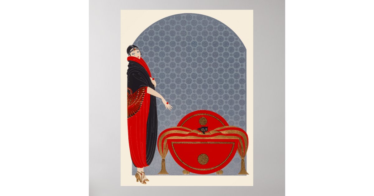 Erté - Emerald Eyes Poster | Zazzle