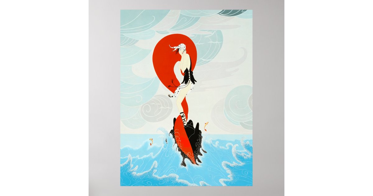 Erté - Stranded Poster | Zazzle