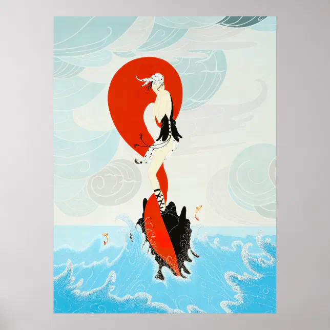 Erté - Stranded Poster | Zazzle