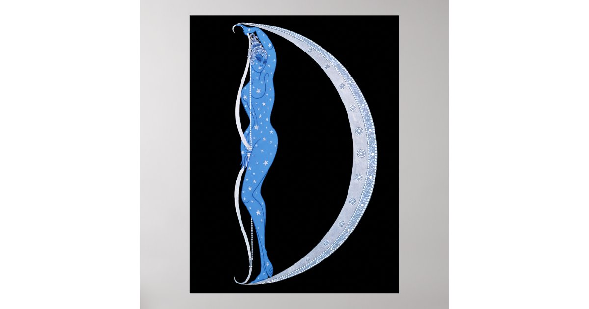 Erté - The Letter D from the Alphabet Suite, 1976 Poster | Zazzle
