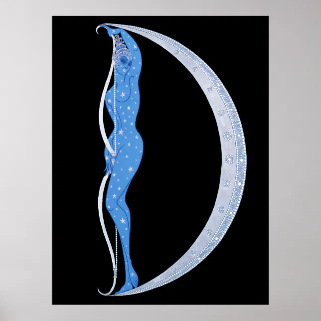 Erté - The Letter D from the Alphabet Suite, 1976 Poster | Zazzle