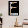 Erté - The Letter E from the Alphabet Suite, 1976 Poster | Zazzle