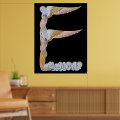 Erté - The Letter E from the Alphabet Suite, 1976 Poster | Zazzle
