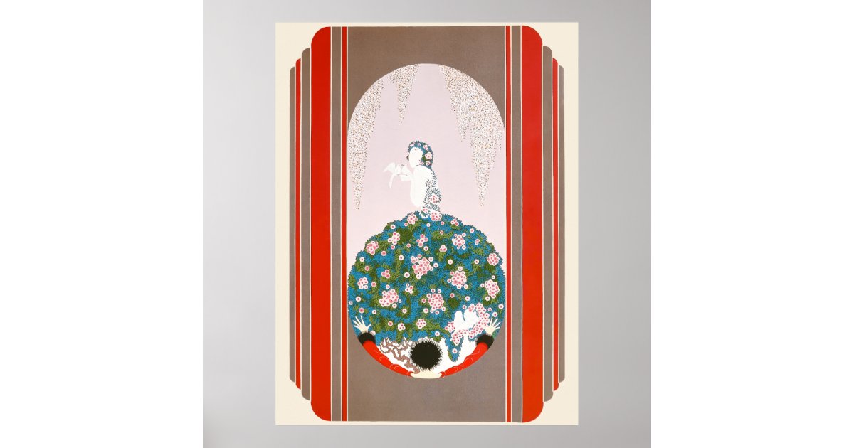 Erté - The Spring Dress of Venus Poster | Zazzle