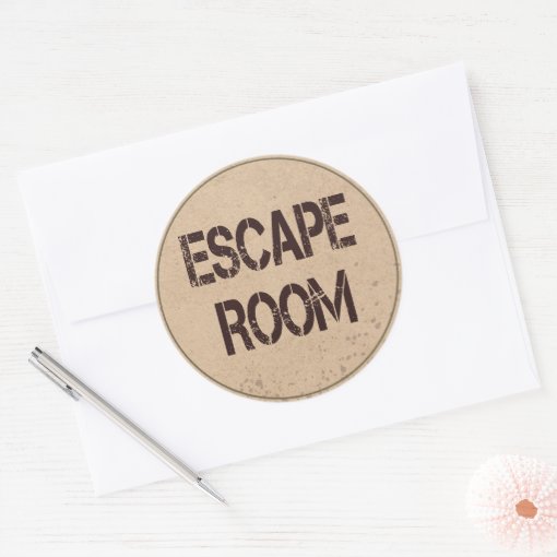 Escape Room Birthday Party Classic Round Sticker | Zazzle