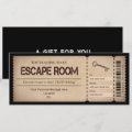 Escape Room Gift Ticket Voucher Template | Zazzle
